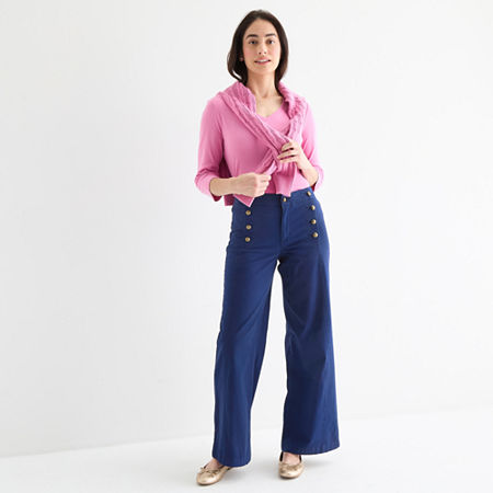 Click here for St. Johns Bay Womens Wide Leg Regular Fit Trouser... prices