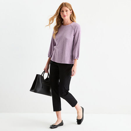 Click here for Liz Claiborne Womens Crew Neck 3/4 Sleeve Blouse... prices