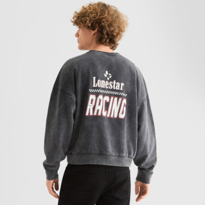 Arizona Mens Crew Neck Long Sleeve Sweatshirt, Color: Lonestar Racing ...