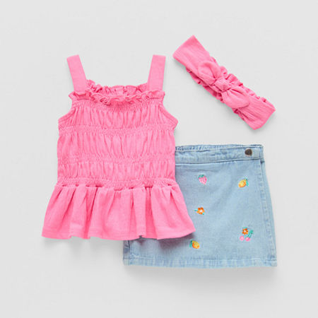 Click here for Little Lass Toddler Girls 3-pc. Skort Set  4t  Pin... prices