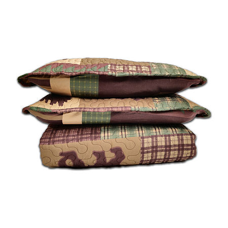 Click here for Beatrice Home Fashions Cozy Cabin Quilt Set  One S... prices