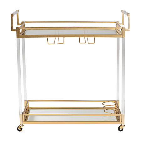 Click here for Savannah Metal-Top Serving Cart  One Size  Yellow prices