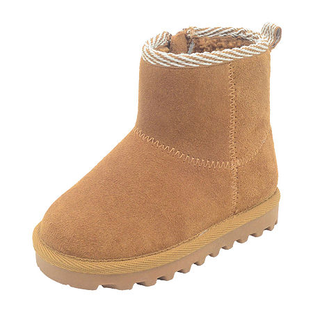 Click here for BEARPAW Toddler Jessica Suede Booties with Faux-Fu... prices