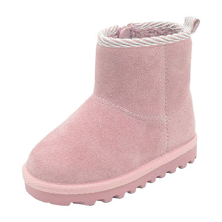 Click here for BEARPAW Toddler Jessica Suede Booties with Faux-Fu... prices