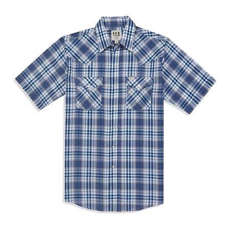 Click here for Ely Cattleman Textured Aztec Plaid Big and Tall Me... prices