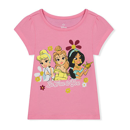 Click here for Disney Toddler Girls Round Neck Short Sleeve Loose... prices