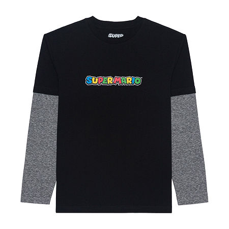 Click here for Little & Big Kid Boys Crew Neck Long Sleeve Regula... prices