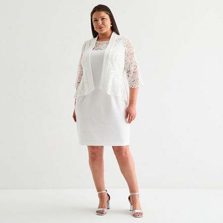 Click here for Maya Brooke Womens Plus Jacket Dress  16w  White prices