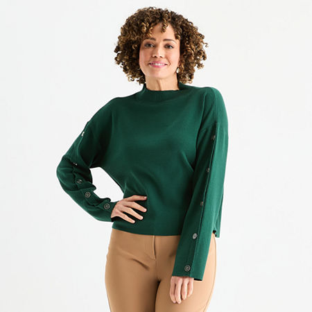 Click here for Liz Claiborne Womens High Neck Long Sleeve Pullove... prices
