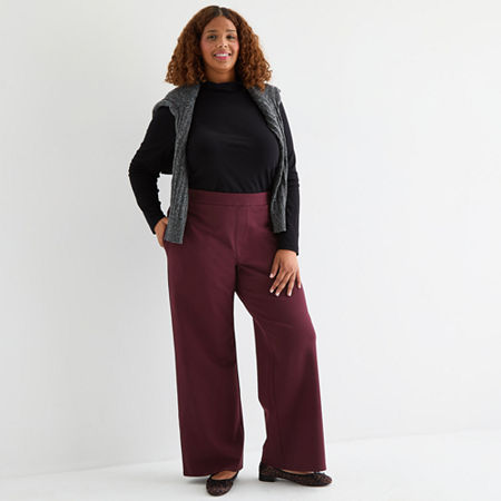 Click here for St. Johns Bay Womens Wide Leg Plus Pull-On Pant  3... prices