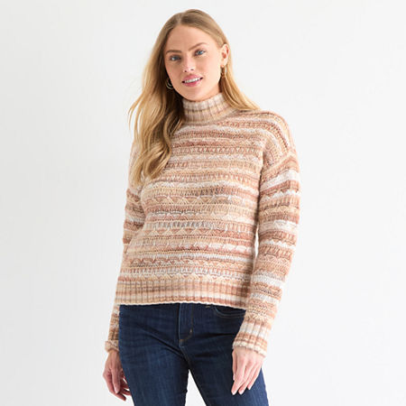 Click here for St. Johns Bay Womens Mock Neck Long Sleeve Cardiga... prices