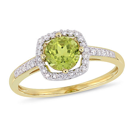 Click here for Womens 1/7 CT. T.W. Genuine Green Peridot 10K Gold... prices