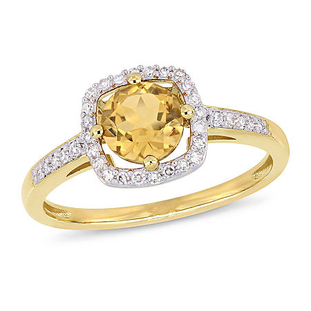 Click here for Womens 1/7 CT. T.W. Genuine Yellow Citrine 10K Gol... prices