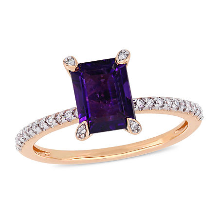 Click here for Womens 1/10 CT. T.W. Genuine Purple Amethyst 10K R... prices