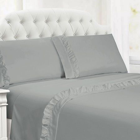 Click here for Swift Home Ultra Glam Soft Ruffle Hem Deep Pocket... prices