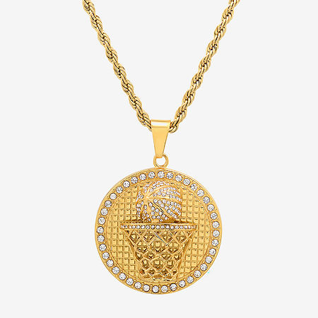 Click here for Steeltime Mens Crystal 18K Gold Over Stainless Ste... prices