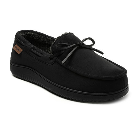 Click here for Dearfoams Mens Pierce Microsuede Moc with Tie Slip... prices