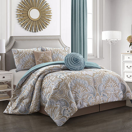 Stratford Park Amelia 6-Pc. Comforter Set  Queen - Blue