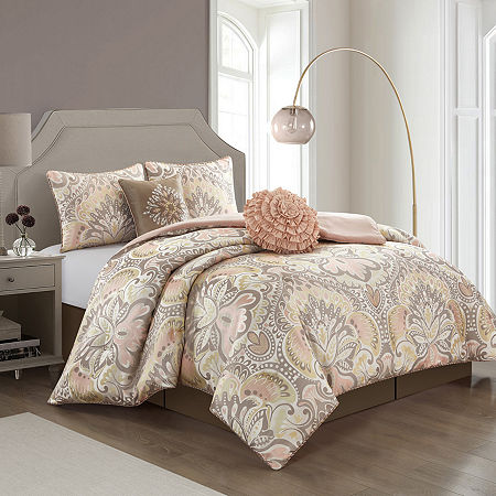 Stratford Park Amelia 6-Pc. Comforter Set  Queen - Pink