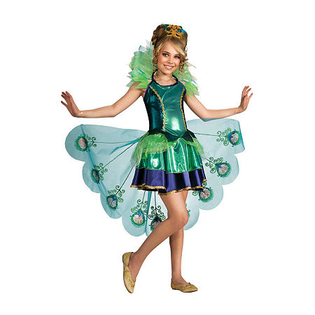 Click here for Little & Big Kid Girls Peacock 2-pc. Costume  Larg... prices