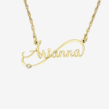 Click here for New White Diamond Accent Name Necklaces  One Size... prices