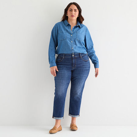 Click here for St. Johns Bay - Plus Womens Mid Rise Regular Fit J... prices