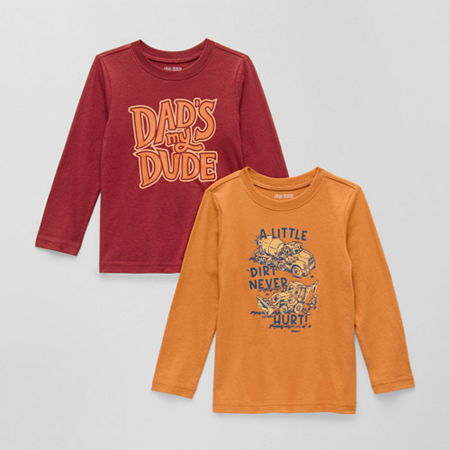 Click here for Okie Dokie Toddler & Little Boys Crew Neck Long Sl... prices
