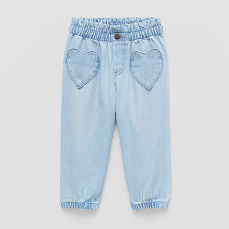 Click here for Okie Dokie Baby Girls Jogger Jean  Newborn  Blue prices