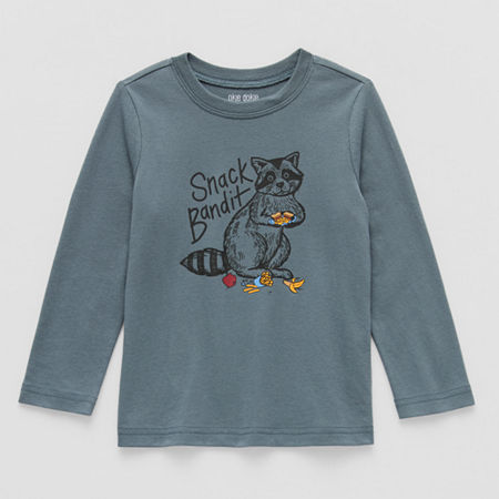 Click here for Okie Dokie Toddler & Little Boys Crew Neck Long Sl... prices