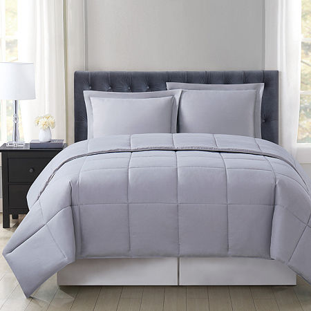 Truly Soft Everyday Solid 3-Pc. Comforter Set  King - Grey