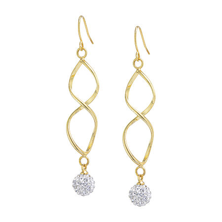 Click here for Sparkle Allure Twist Womens Crystal 24K Gold Over... prices