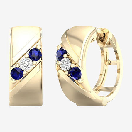 Click here for Mens Diamond Accent Genuine Blue Sapphire 10K Gold... prices