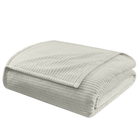 Click here for IZOD Ribbed Plush Lightweight Blanket  One Size  G... prices