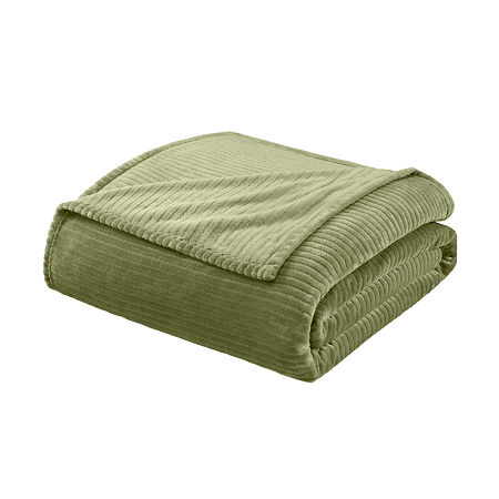 Click here for IZOD Ribbed Plush Lightweight Blanket  One Size  G... prices