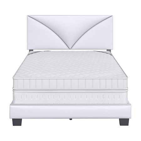Click here for Cornerstone Upholstered Platform Bed  One Size  Wh... prices