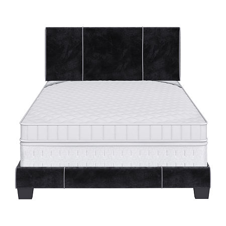 Click here for LUCENA UPHOLSTERED PLATFORM BED  One Size  Black prices