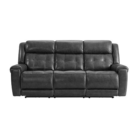 Click here for Dakota Leather Power Reclining Sofa  One Size  Bla... prices