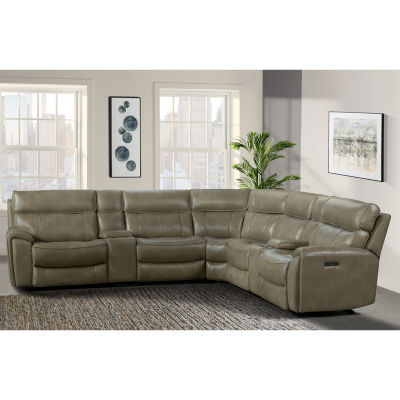 ASSTD NATIONAL BRAND Topaz 7-Piece Sectional With Power Console ...