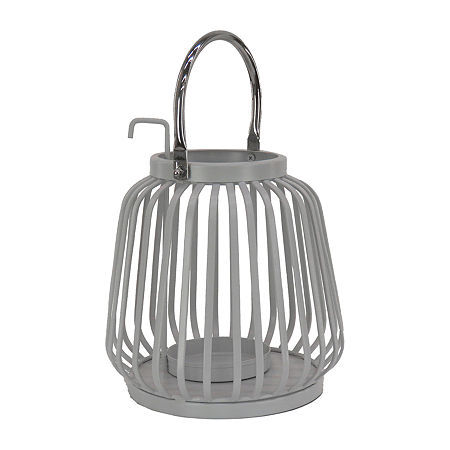Click here for National Tree Co. Ribbed Lantern Glacier Gray Cand... prices