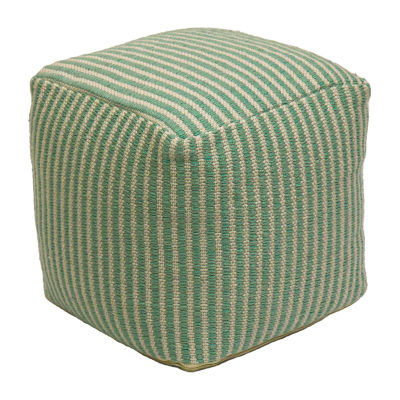 National Tree Co. Hand Woven Pouf Ottoman Sea Mist Lounge Cushion SW85 ...