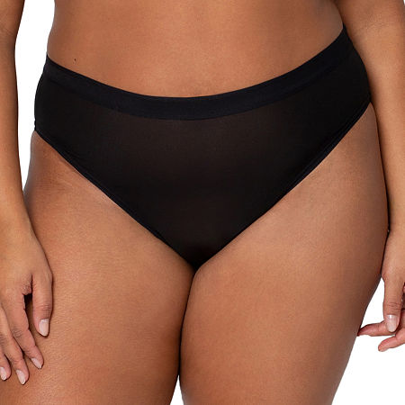 Click here for Curvy Couture Sheer Mesh High Cut Brief-1313  Medi... prices