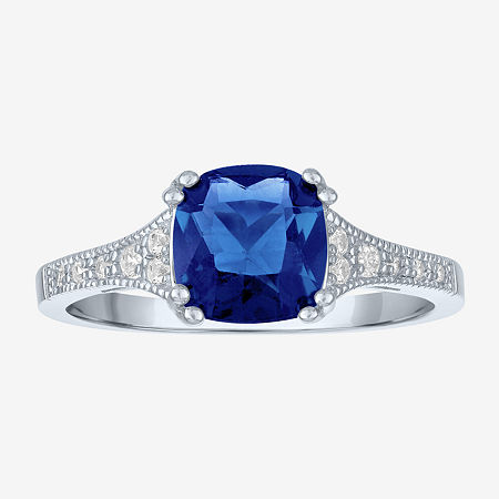 Click here for Gemstone Sterling Silver Cushion Cocktail Ring  8... prices
