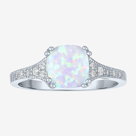 Click here for Gemstone Sterling Silver Cushion Cocktail Ring  9... prices