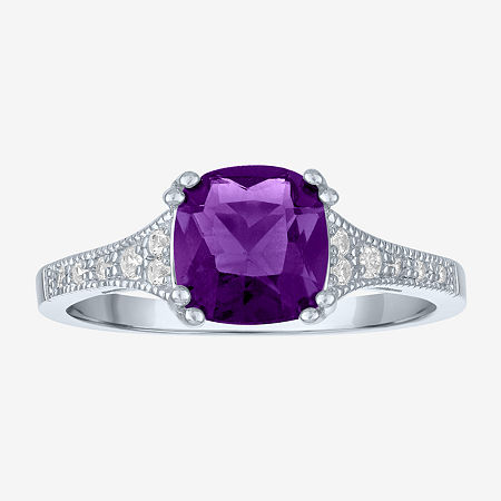 Click here for Gemstone Sterling Silver Cushion Cocktail Ring  9... prices