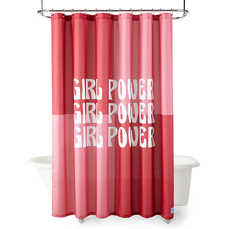 Click here for Forever 21 Girl Power Shower Curtain  One Size  Bl... prices