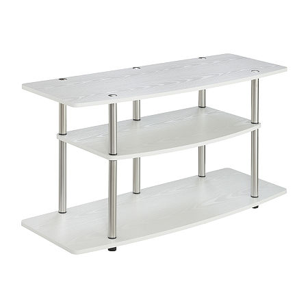 Click here for Zuko 3-Tier Wide TV Stand  One Size  White prices