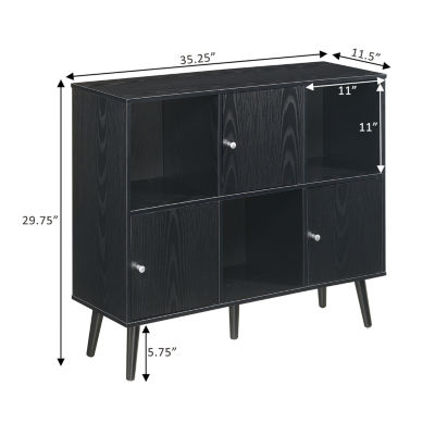 Xtra Storage Cube Organizer Sideboard Console Table with 3 Cubbies and ...