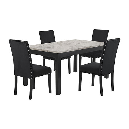 Click here for Celeste 5-pc. Round Dining Set  One Size  Black prices