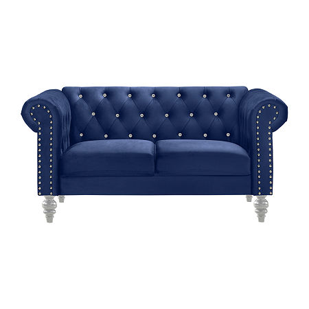 Click here for Emma Sofa & Loveseat Set  One Size  Blue prices