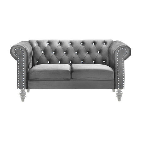 Click here for Emma Roll-Arm Loveseat  One Size  Gray prices